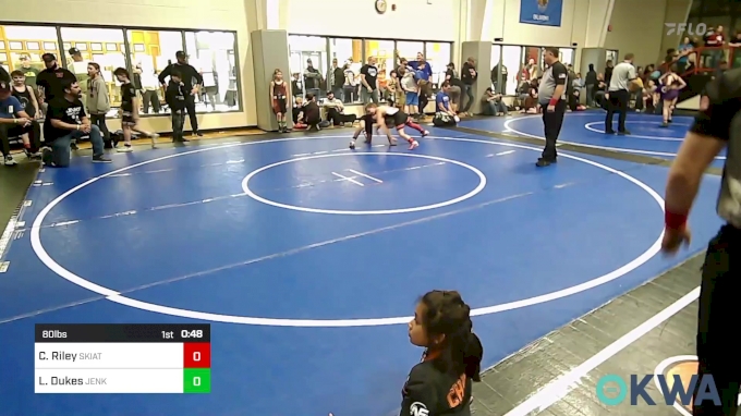 80 lbs Consi Of 8 #2 - Carson Riley, Skiatook Youth Wrestling 2022-23 ...