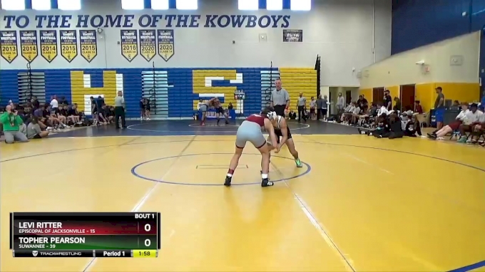 120 lbs Quarterfinals (8 Team) - Topher Pearson, Suwannee vs Levi ...