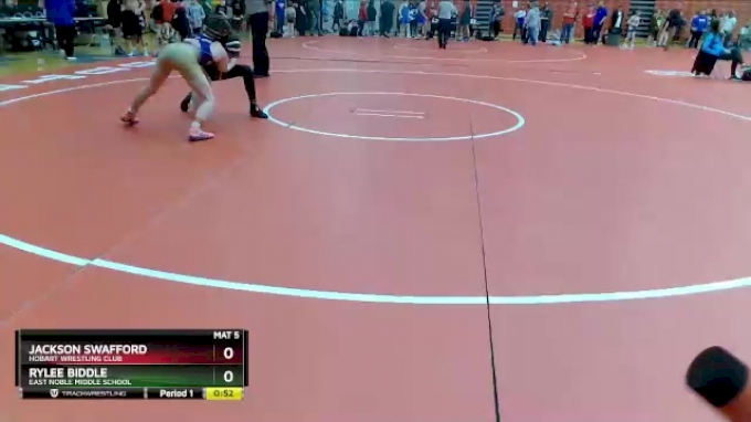 132 lbs Cons. Round 6 - Rylee Biddle, East Noble Middle School vs ...