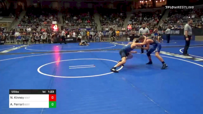 125 lbs Prelims - Noah Kinney, South Callaway WC vs Angelo Ferrari ...