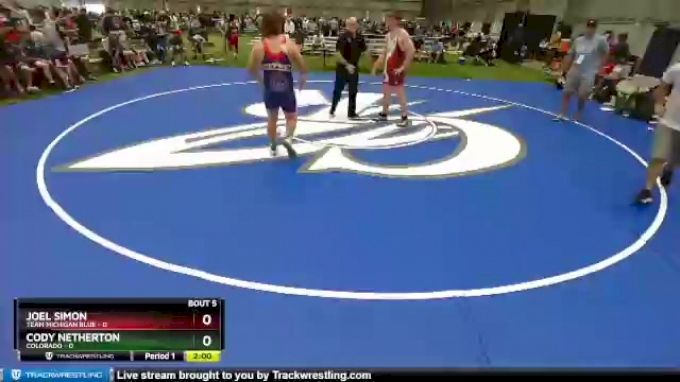 220 lbs Round 2 (8 Team) - Joel Simon, Team Michigan Blue vs Cody ...