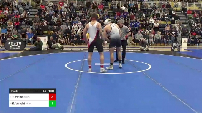 172 lbs Final - Rocco Welsh, Waynesburg vs Gage Wright, Parkersburg ...