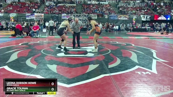G - 152 lbs Cons. Round 4 - Gracie Tolman, Billings West (Girls) vs ...