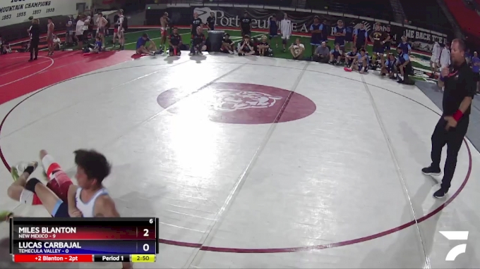120 lbs Champ Round 1 (16 Team) - Miles Blanton, New Mexico vs Lucas ...