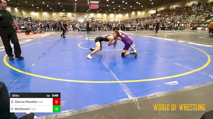 95 lbs Consi Of 16 #2 - D`Anthony Garcia Rosales, Swamp Monsters vs ...