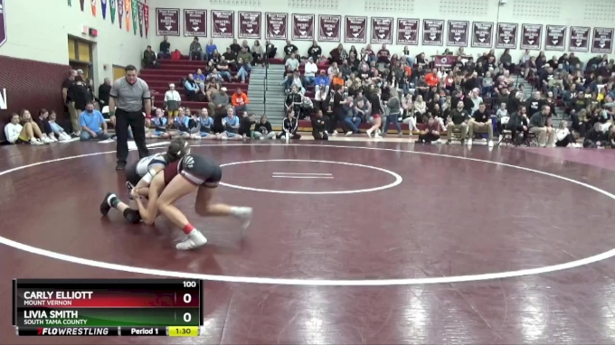 100 lbs 3rd Place Match - Livia Smith, South Tama County vs Carly ...