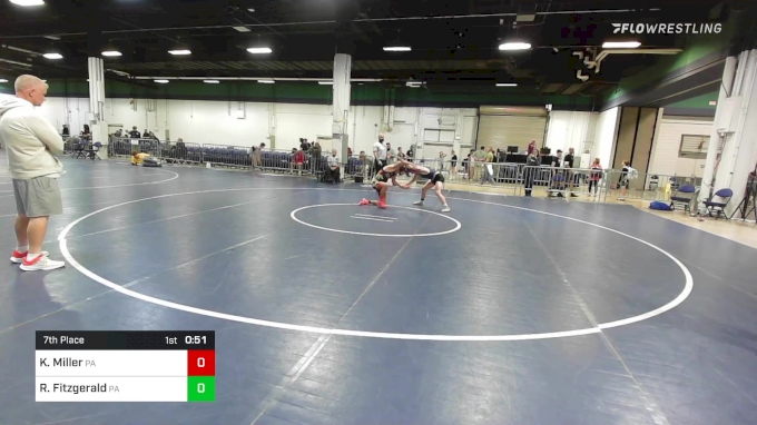 128 lbs 7th Place - Klint Miller, PA vs Raymond Fitzgerald, PA