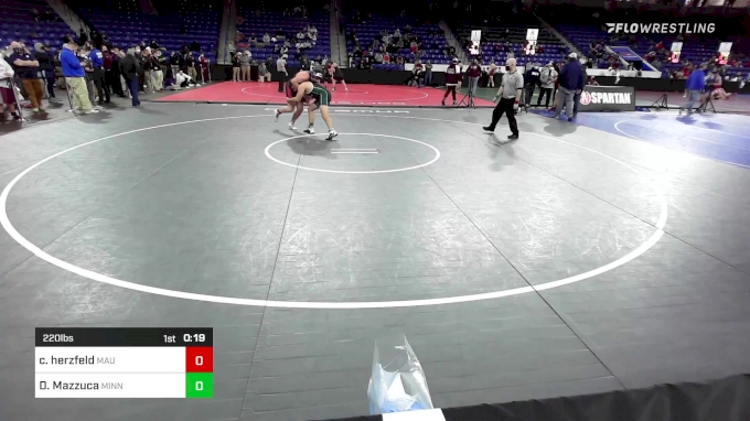 220 lbs Consi Of 16 #1 - Carson Herzfeld, Mount Anthony vs Dominic ...