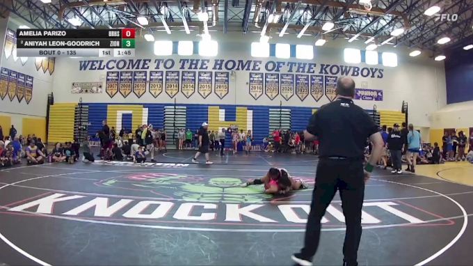 135 lbs Quarterfinal - Amelia Parizo, Braden River High School vs ...