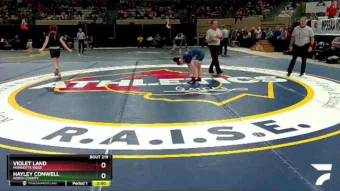 105 lbs Round 2 - Violet Land, Marriotts Ridge vs Hayley Conwell, North ...