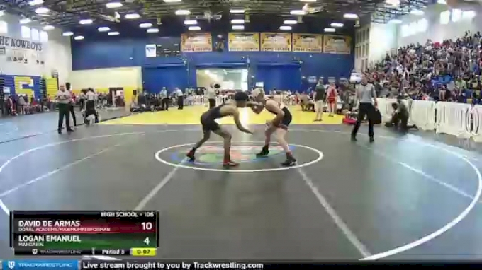 106 lbs Champ. Round 2 - Gabriel Recio, Hollywood Hooligans vs Hunter ...