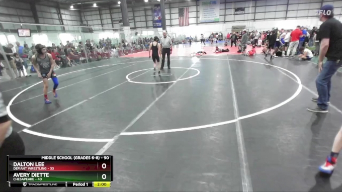 90 lbs Champ. Round 1 - Dalton Lee, Defiant Wrestling vs Avery Diette ...