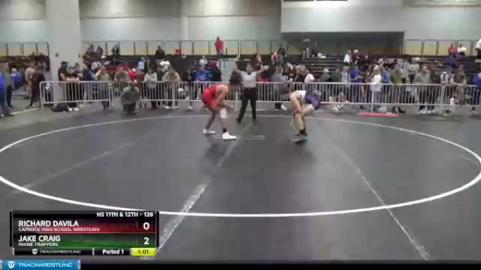 126 lbs Cons. Round 6 - Jake Craig, Maine Trappers vs Richard Davila ...