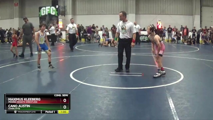 80 lbs Cons. Semi - Maximus Kleeberg, Prairie Heights Wrestling vs Cano ...