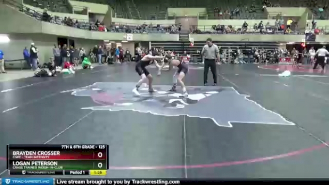 125 lbs Quarterfinal - Brayden Crosser, CIWC - Team Intensity vs Logan ...