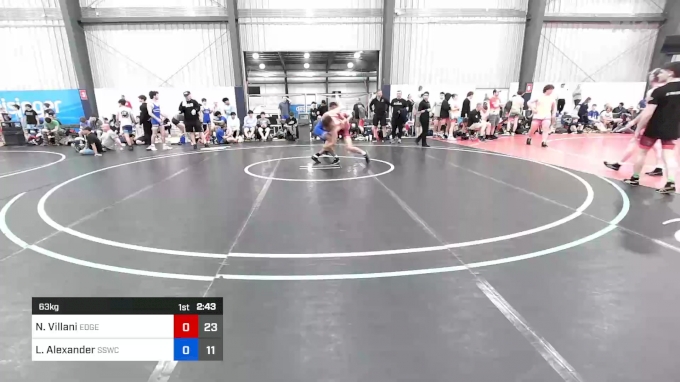 63 kg Rr Rnd 3 - Nicholas Villani, Edge Red vs Logan Alexander, South ...