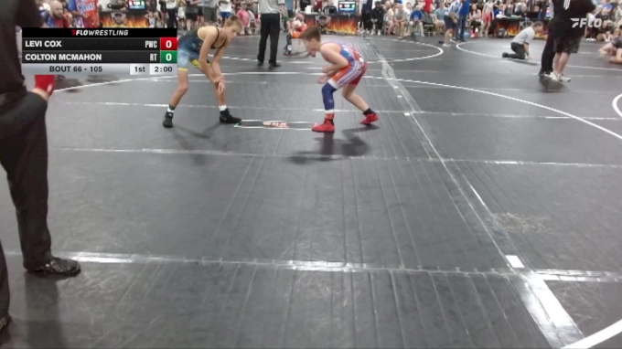 105 lbs Quarterfinal - Levi Cox, PWC vs Colton McMahon, Radford Trained