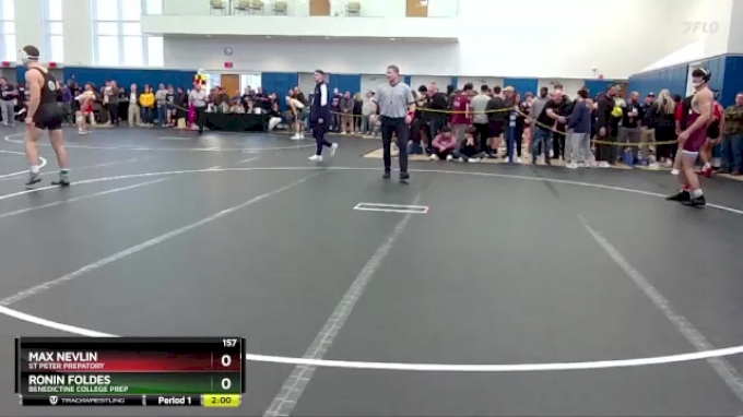 157 lbs Champ. Round 2 - Max Nevlin, St Peter Prepatory vs Ronin Foldes ...