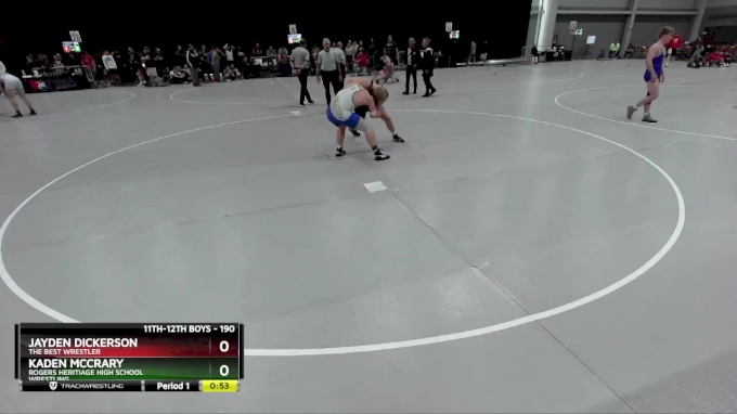 190 lbs Cons. Round 4 - Jayden Dickerson, The Best Wrestler vs Kaden ...