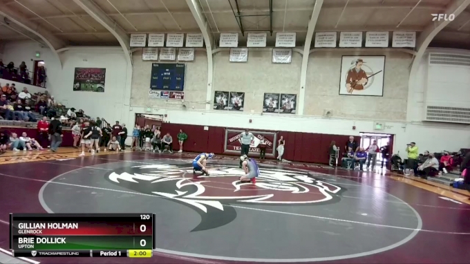 120 lbs Champ. Round 1 - Gillian Holman, Glenrock vs Brie Dollick, Upton