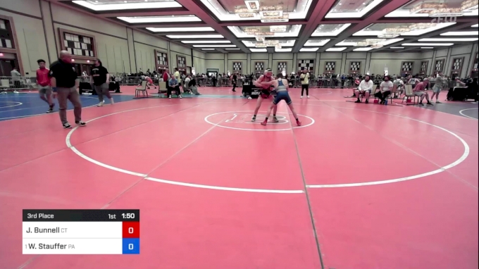 100 lbs 3rd Place - Justin Bunnell, Ct vs Wyatt Stauffer, Pa