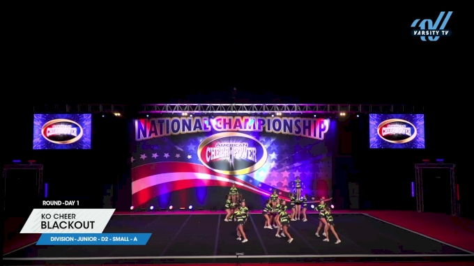 KO Cheer - Blackout [2024 L2 Junior - D2 - Small - A Day 1] 2024 Cheer ...