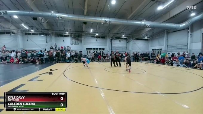 138 lbs Cons. Round 3 - Coleden Lucero, Mountain View vs Kyle Davy ...