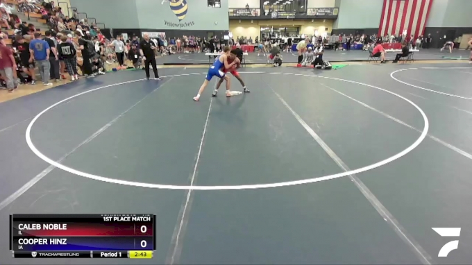 113 lbs 1st Place Match - Caleb Noble, IL vs Cooper Hinz, IA