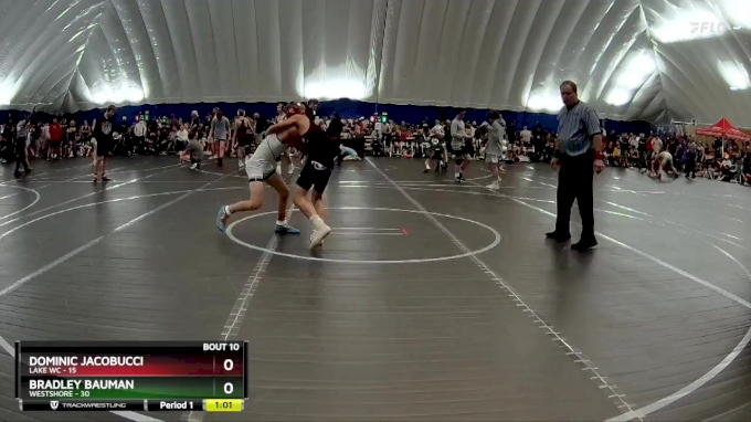 110 lbs Round 3 (8 Team) - Bradley Bauman, Westshore vs Dominic ...