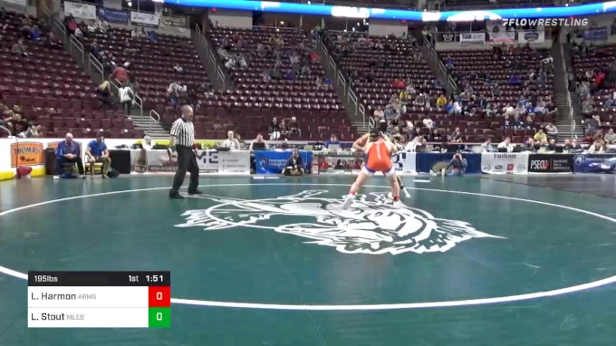195 lbs Prelims - Logan Harmon, Armstrong vs Luke Stout, Mt. Lebanon