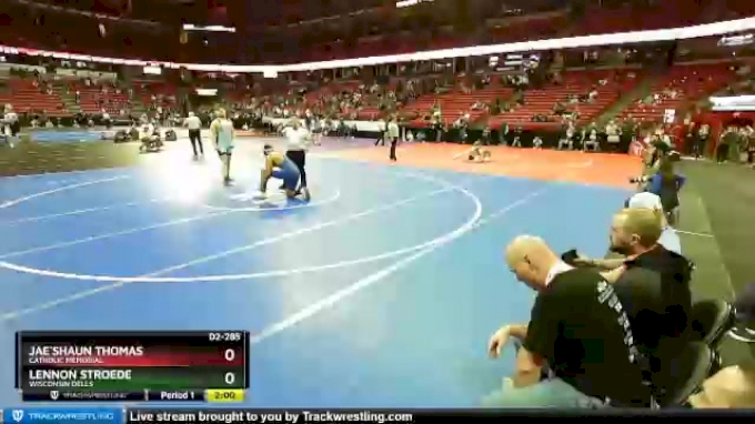 D2-285 lbs Champ. Round 1 - Jae`Shaun Thomas, Catholic Memorial vs ...