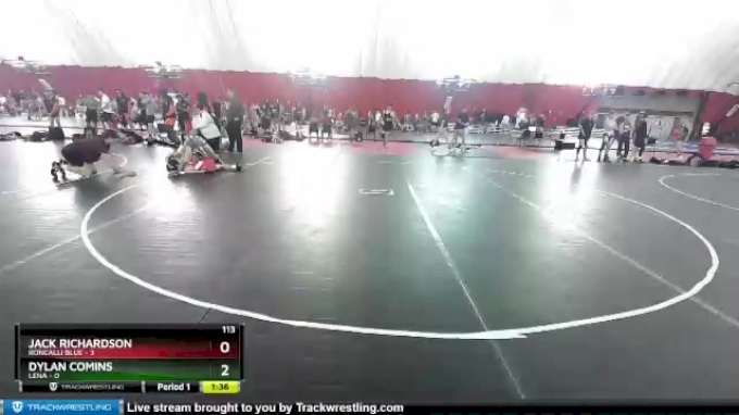 113 lbs Round 1 (4 Team) - Dylan Comins, Lena vs Jack Richardson ...