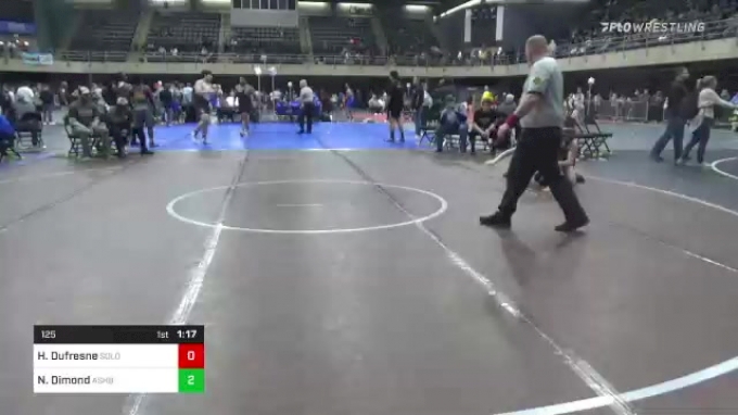 125 lbs Consi Of 4 - Hunter Dufresne, Solomons vs Nicholas Dimond, Ashburn