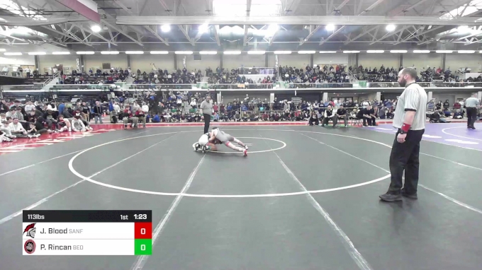 113 lbs Semifinal - James Blood, Sanford vs Peter Rincan, Bedford
