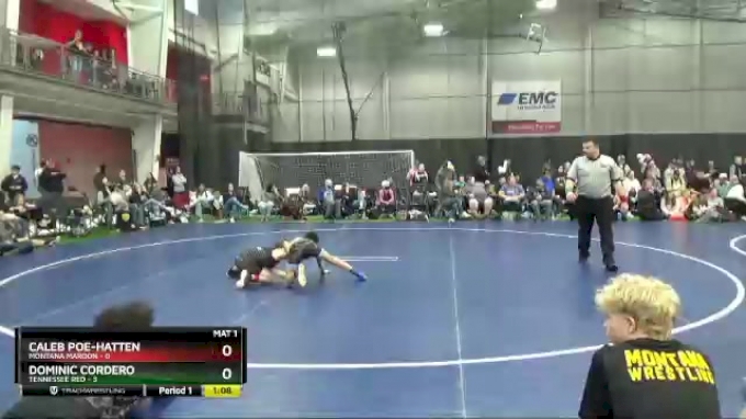 80 lbs Finals (8 Team) - Dominic Cordero, Tennessee Red vs Caleb Poe ...
