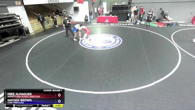 113 lbs Champ. Round 1 - Mike Almaguer, Righetti High School Wrestling ...