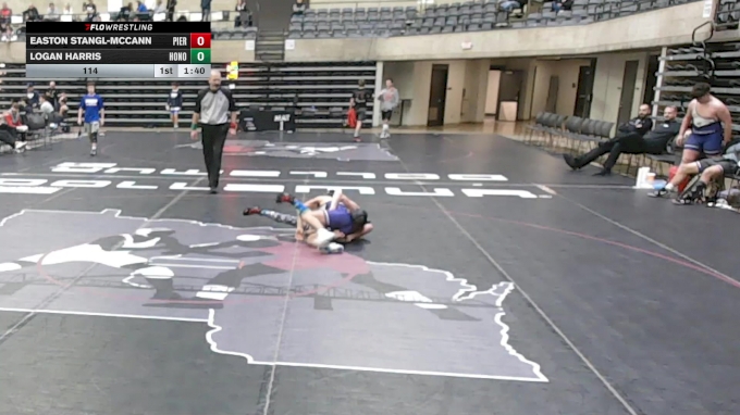 114 lbs Quarterfinals (8 Team) - Logan Harris, Hononegah, IL vs Easton ...