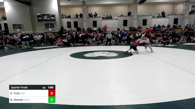 106 lbs Quarterfinal - Coleson Tully, Carver vs Brooke Weafer, Bristol ...