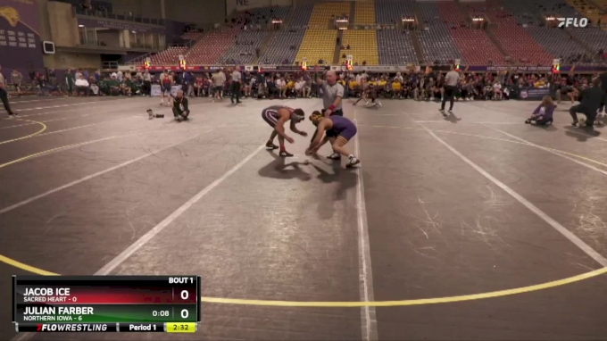 133 lbs Round 1 (16 Team) - Julian Farber, Northern Iowa vs Jacob Ice ...
