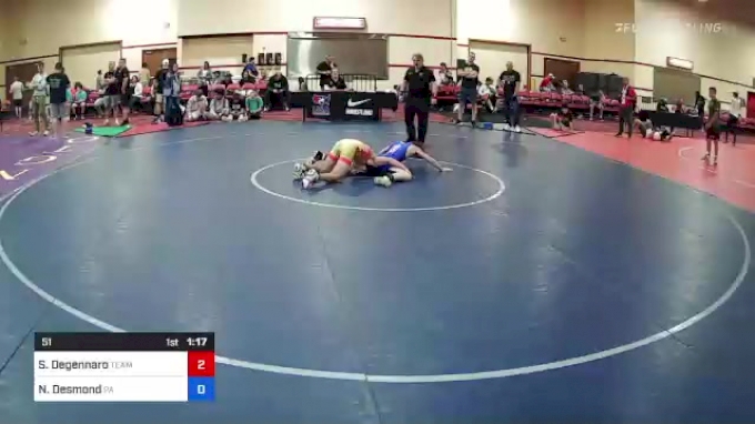 51 lbs Consi Of 16 #2 - Sebastian Degennaro, Team Barracuda vs Nathan ...