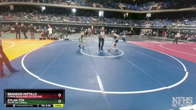 6A 106 lbs Semifinal - Dylan Ota, Southlake Carroll vs Brandon Pattillo ...