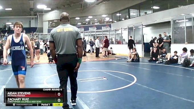 155 lbs Champ. Round 4 - Aidan Stevens, Michigan Premier vs Zachary ...