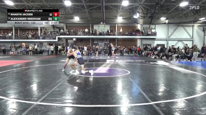 133 lbs Champ. Round 1 - Khadyn Jacobs, Augustana (IL) vs Alexander ...