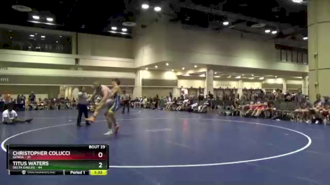 220 lbs Round 6 (10 Team) - Christopher Colucci, Genoa vs Titus Waters ...