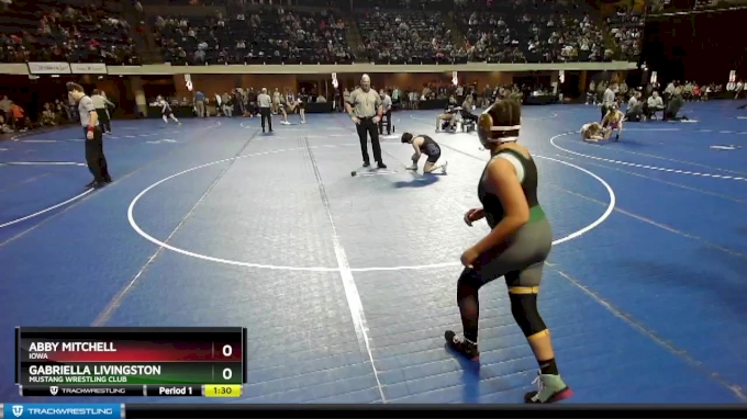 136-148 lbs Round 1 - Abby Mitchell, Iowa vs Gabriella Livingston ...