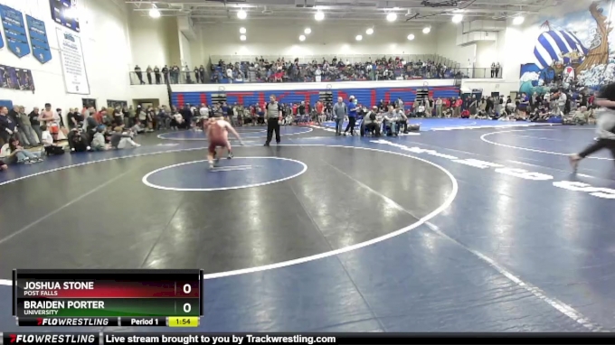 144 lbs Champ. Round 2 - Joshua Stone, Post Falls vs Braiden Porter ...