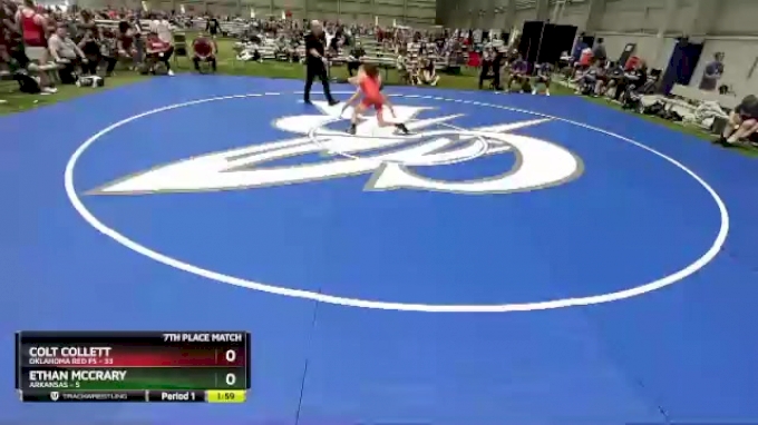 113 lbs Placement Matches (16 Team) - Colt Collett, Oklahoma Red FS vs ...