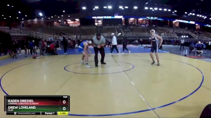 144 lbs Cons. Round 3 - Drew Loveland, Clay vs Kaden Dressel, Lakeway ...