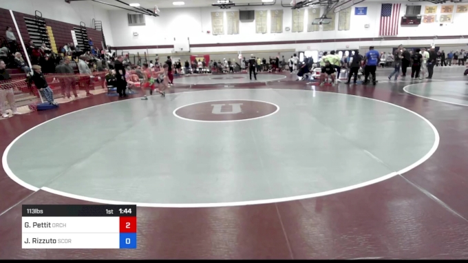 113 lbs Consi Of 4 - Greyson Pettit, Orchard South WC vs Joey Rizzuto ...