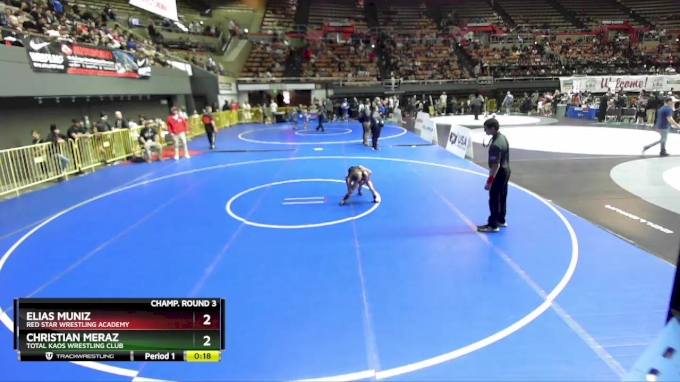 49 lbs Champ. Round 3 - Christian Meraz, Total Kaos Wrestling Club vs ...